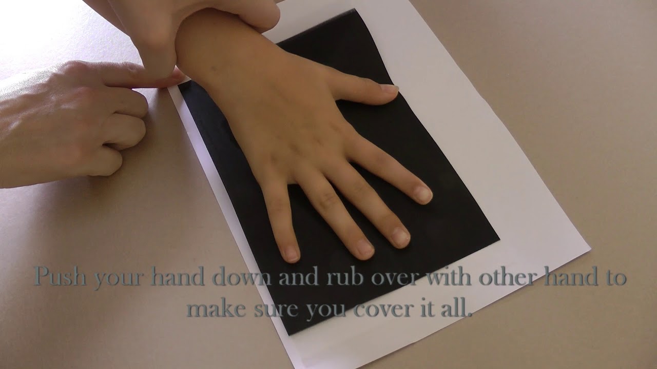 How to take a handprint in Ink - YouTube