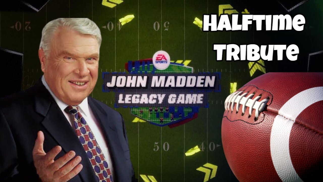 Madden NFL 23 John Madden Legacy Game Halftime Tribute #JohnMadden ...