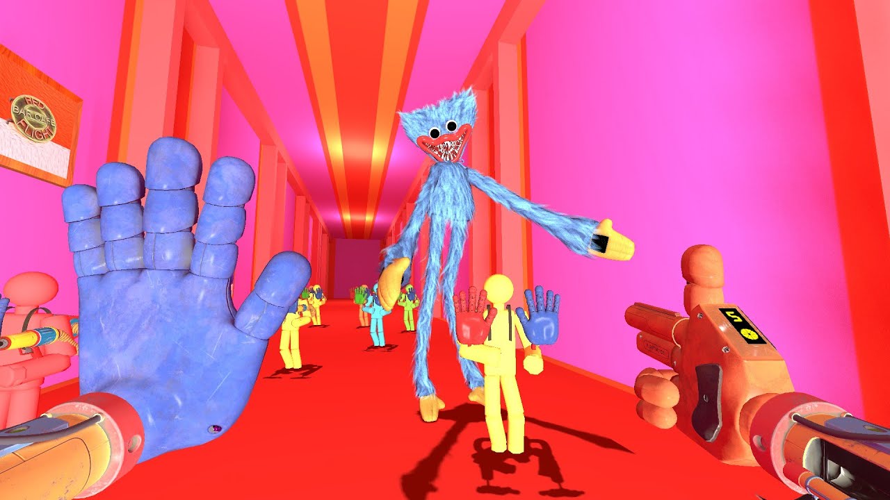 All Poppy Playtime Chapter 3 Monsters Chase with Grabpack in Liminal ...