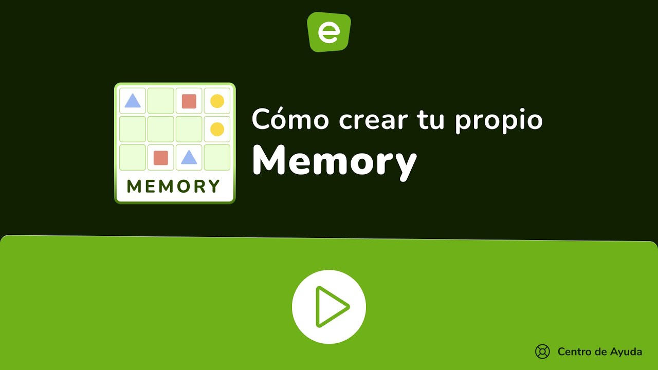 Cómo crear tu propio Memory en Educaplay - YouTube