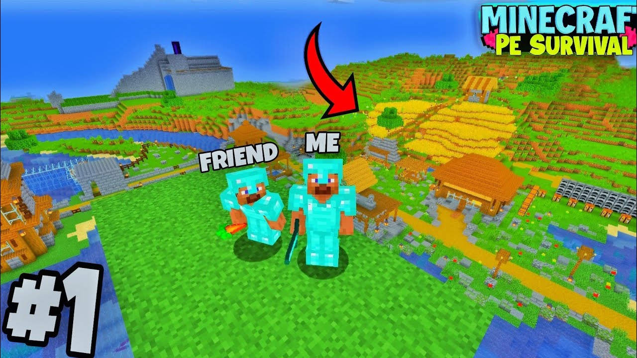 Minecraft Duo Survival Series Ep 2 || Transforming Minecraft Village ...