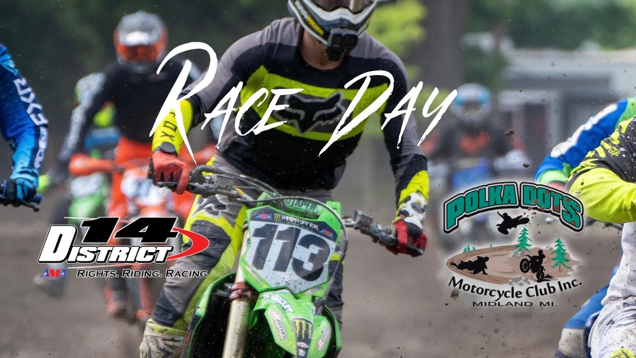 Polka Dots MX Race Action *SUPER ROUGH TRACK* - YouTube
