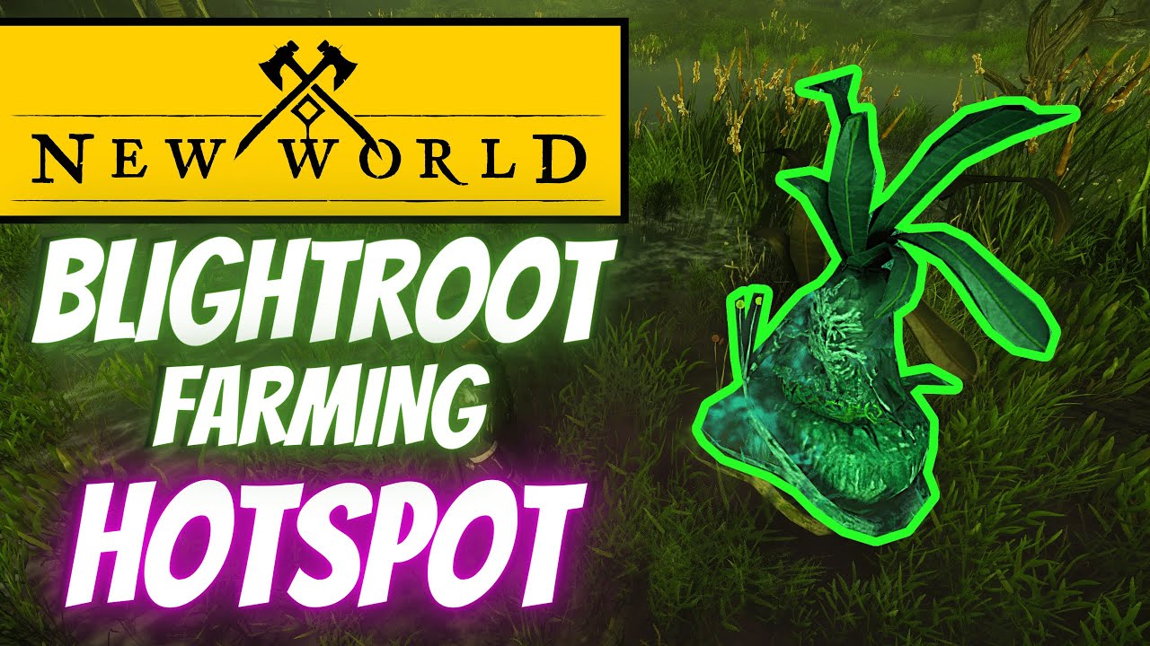 Blightroot farming HOTSPOT in New World | Gotta Gather 'Em All - YouTube