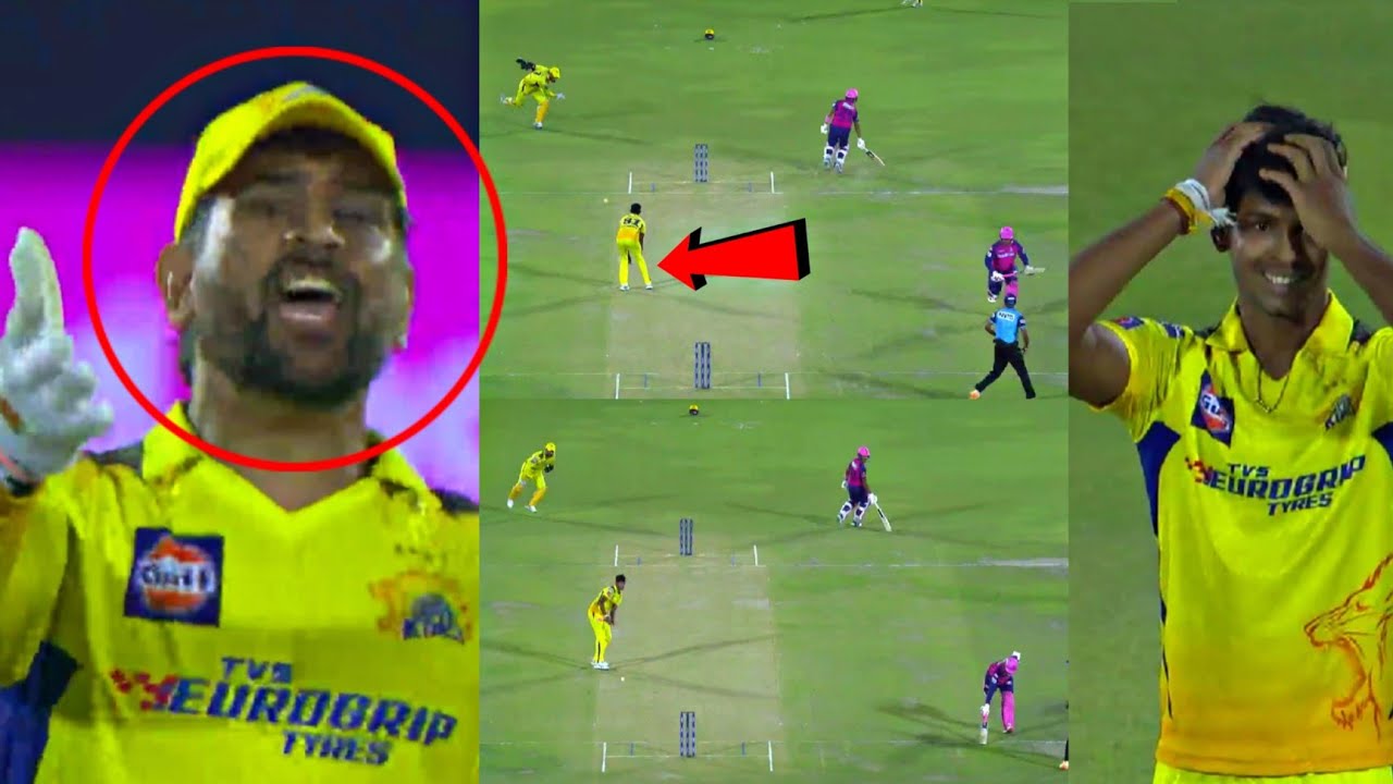 Furious MS Dhoni Angry and shouting on Matheesha Pathirana during Csk ...