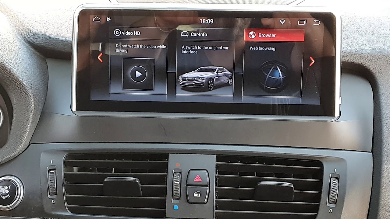 BMW X3 monitor dedicato Android 8.1 - YouTube