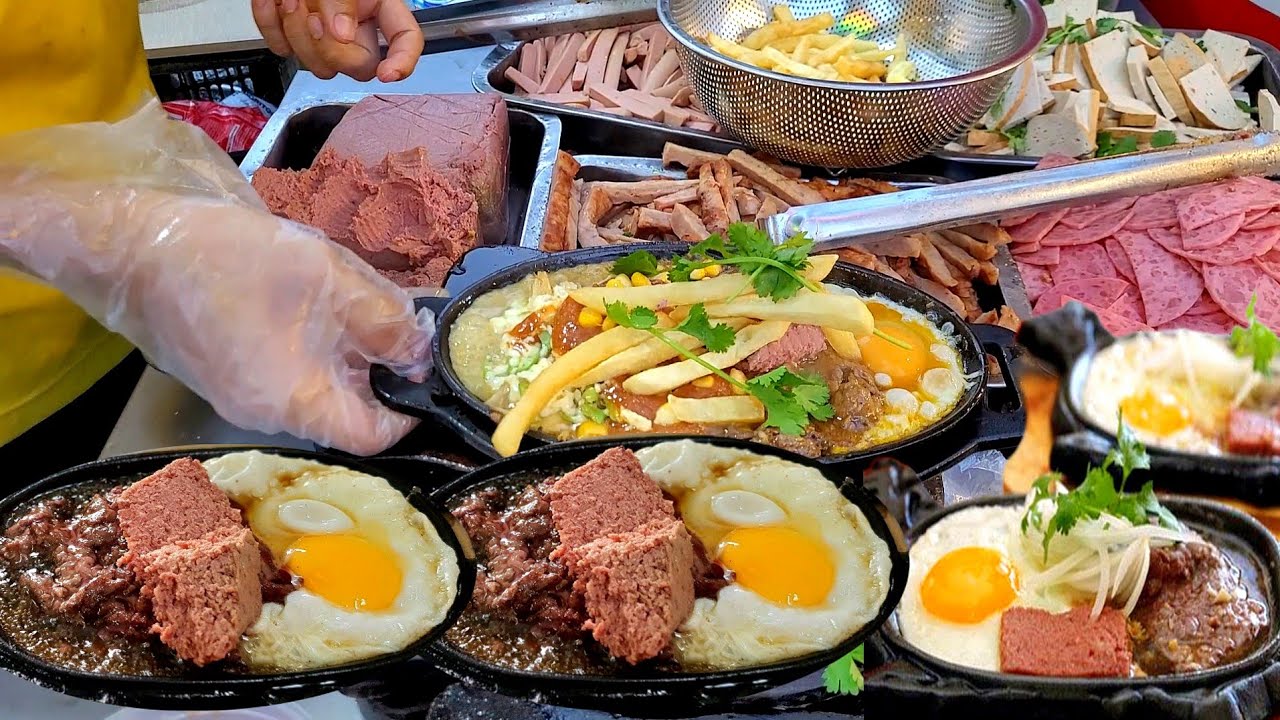 Amazing Vietnamese Street Food! Steak - Bo Bit Tet, Bo Ne, beef, eggs ...