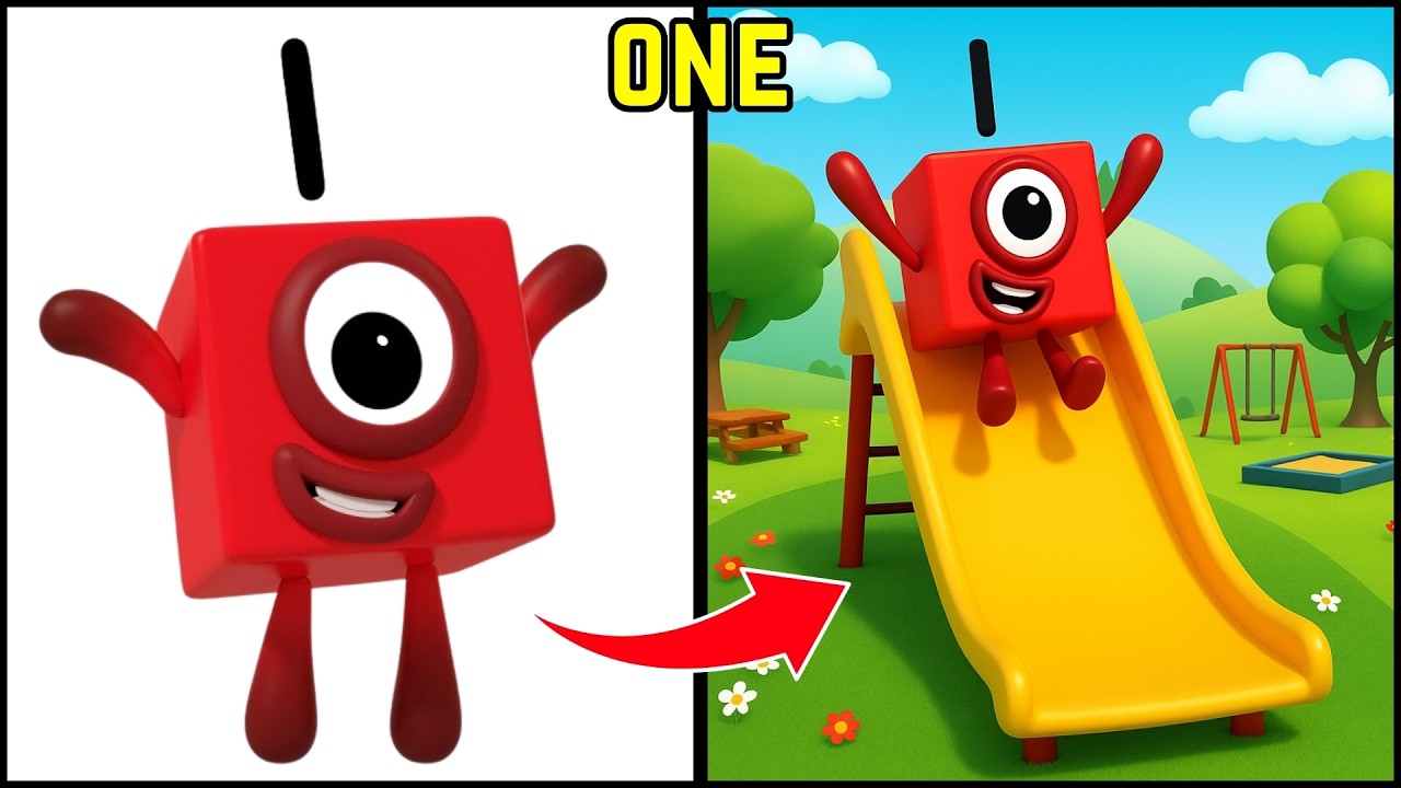 Numberblocks Reimagined Playing at the Playground 🎠🛝 | Fun Learning for ...