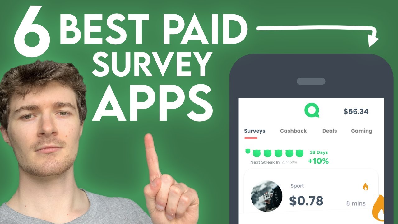 6 BEST Paid Survey Apps for Earning Money On the Go (2023) - YouTube