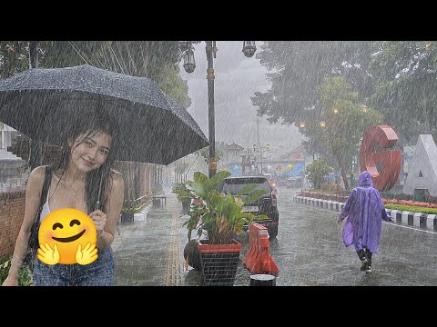 SUPER CRAZY RAIN! A VILLAGE PARADISE DESTROYED BY ASIA'S BIGGEST RAIN STORM AND WIND STORM!🌧️