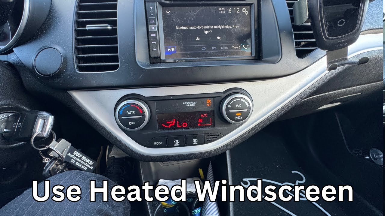 How To Use Heated Front Windscreen on Kia Picanto - YouTube