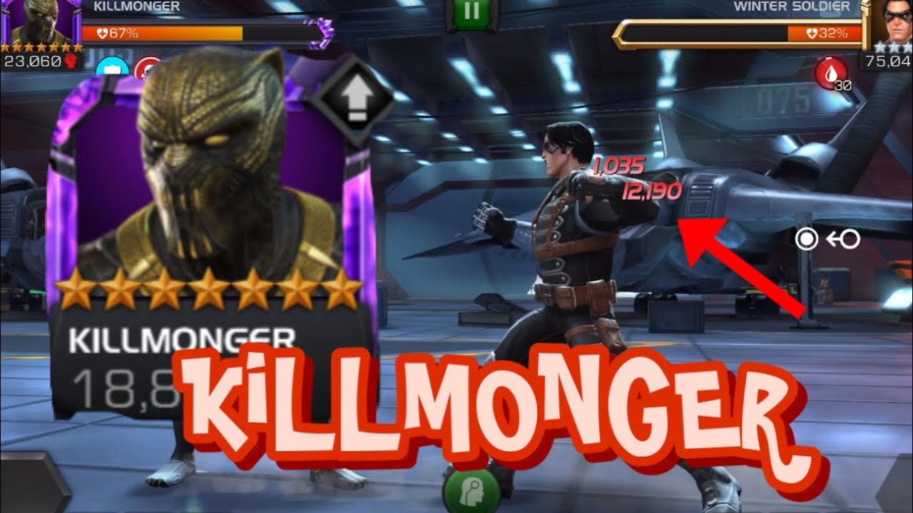7* Killmonger Full synergy is still a Beast! - marvel contest of ...