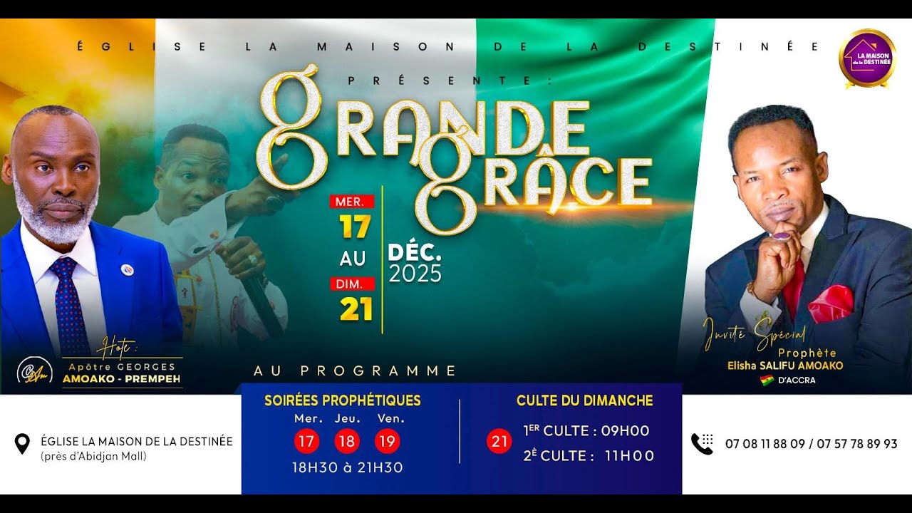 Grande Grâce 2025 I Prophète Elisha AMOAKO I 2ème Culte I 21 12 2025 ...