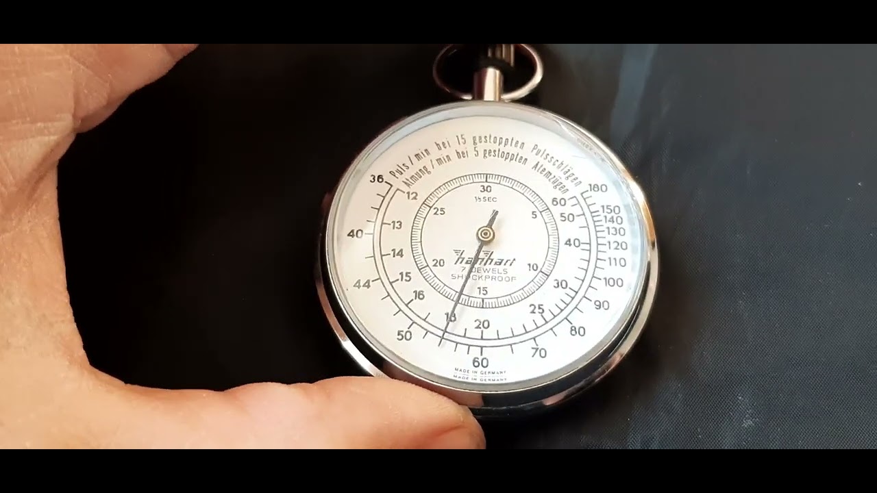 HANHART pulse medical stopwatch - YouTube