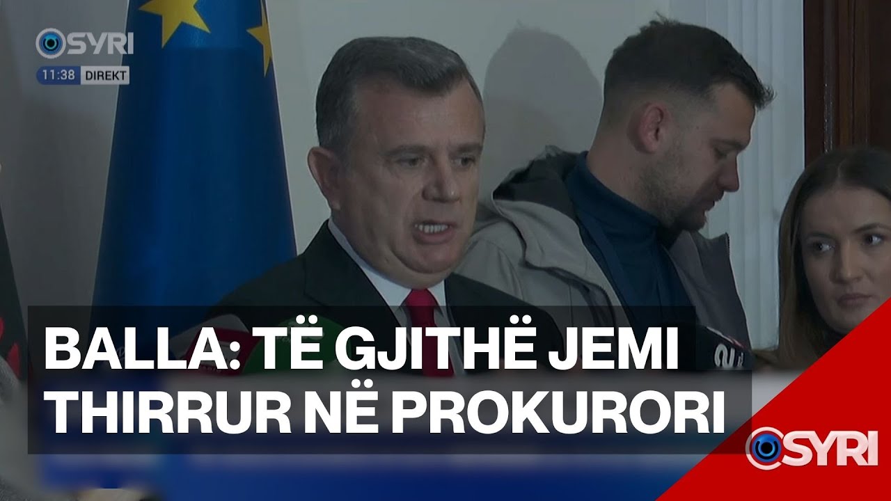 Taulant Balla deklaratë për mediat - YouTube