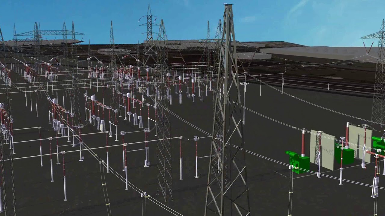 3D modeling of an Electrical Station - YouTube