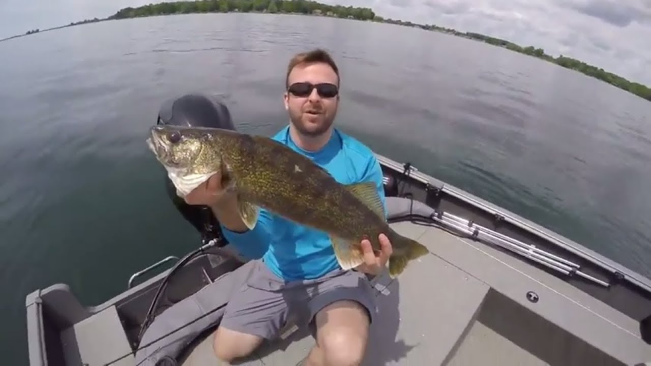 5lb Walleye caught using Bite Booster Lures! - YouTube