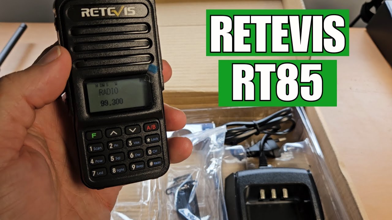 Retevis RT85: Rádio com banda comercial FM - YouTube