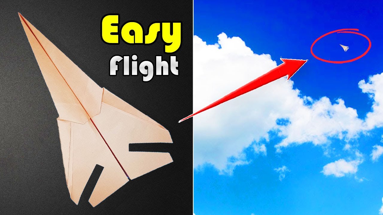 How to Fold a Paper Airplane to Fly Easy Step By Step - Origami Paper ...