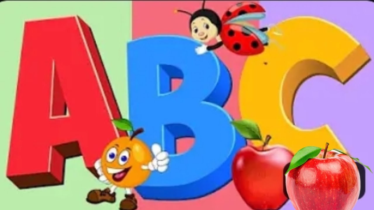 Abcd || A For Apple B Ball |1234 | Abcd Song | Abcd Rhymes | Abcd Song ...