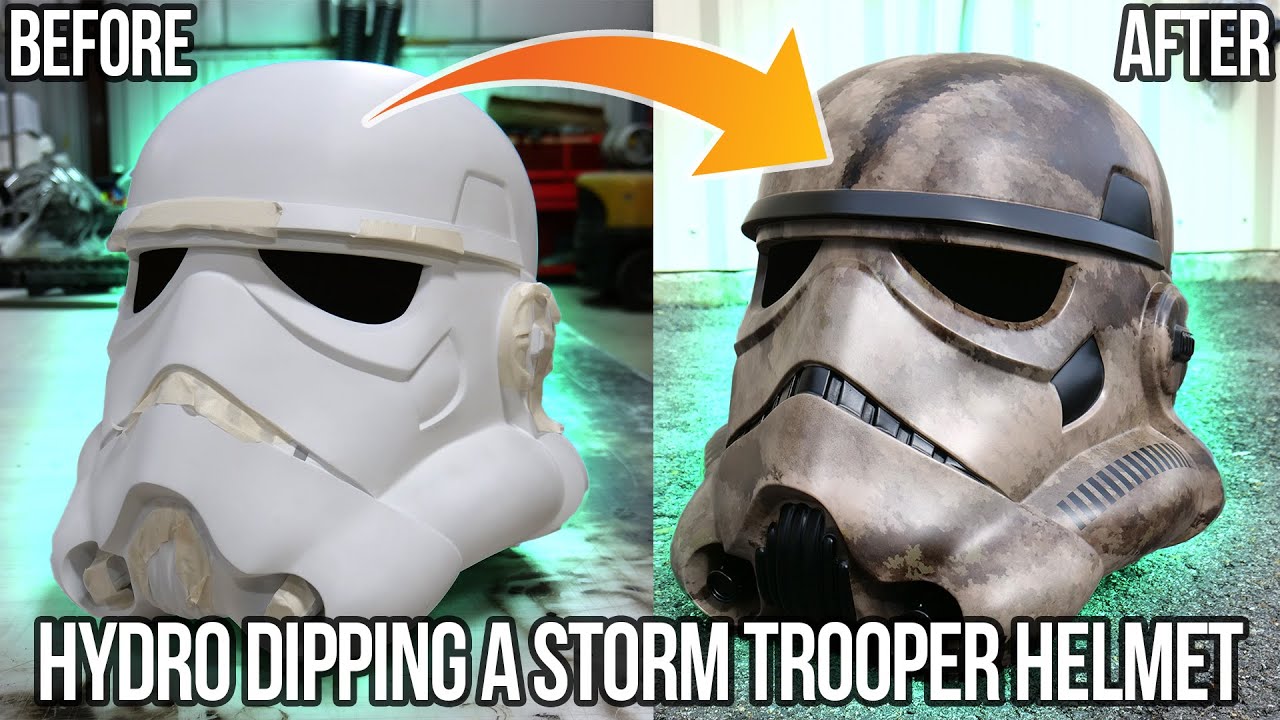 HOW TO HYDRO DIP A STORM TROOPER HELMET | Liquid Concepts | Weekly Tips ...
