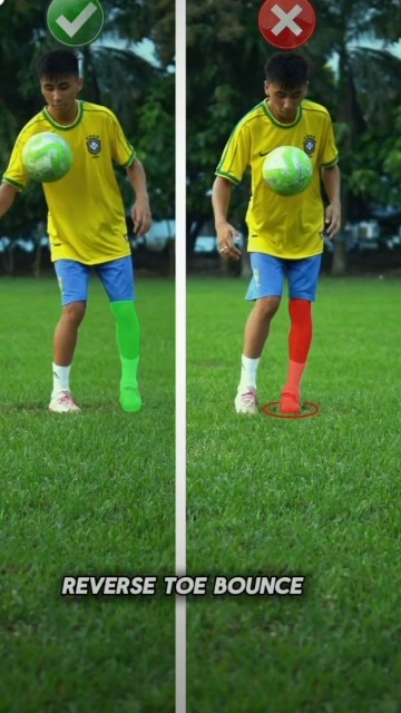 REVERSE⚽ TOE BOUNCE 🔥!!SKILL!!SHORTS!?@FOOTBALLLOVERS9T9 - YouTube