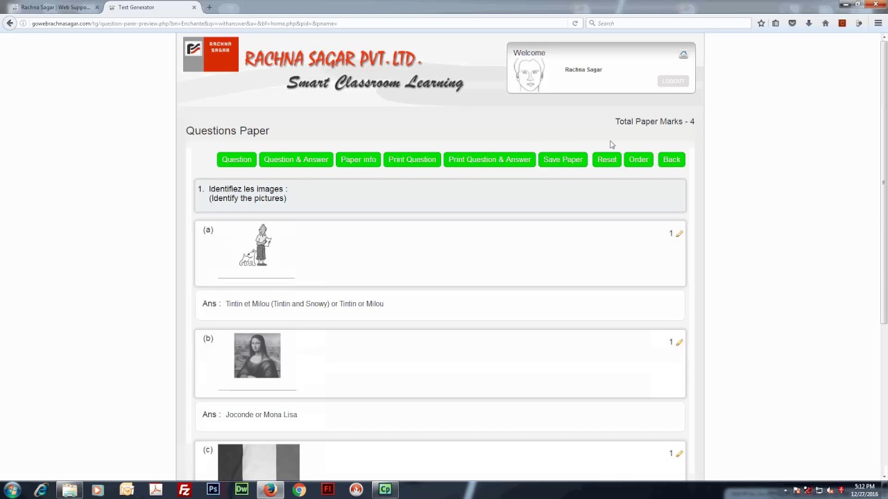 Test Generator Demo of Enchante French Subject - YouTube