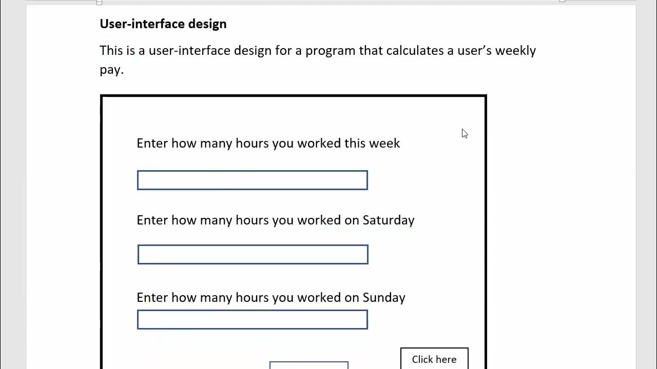 N5 Computing Science SQA Guidance design a user interface - YouTube