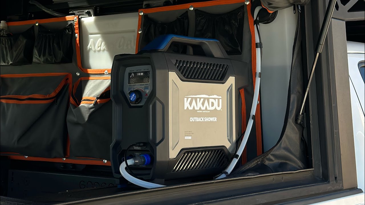 Portable Heated Shower System for Camping, RV, Truck Camper - YouTube