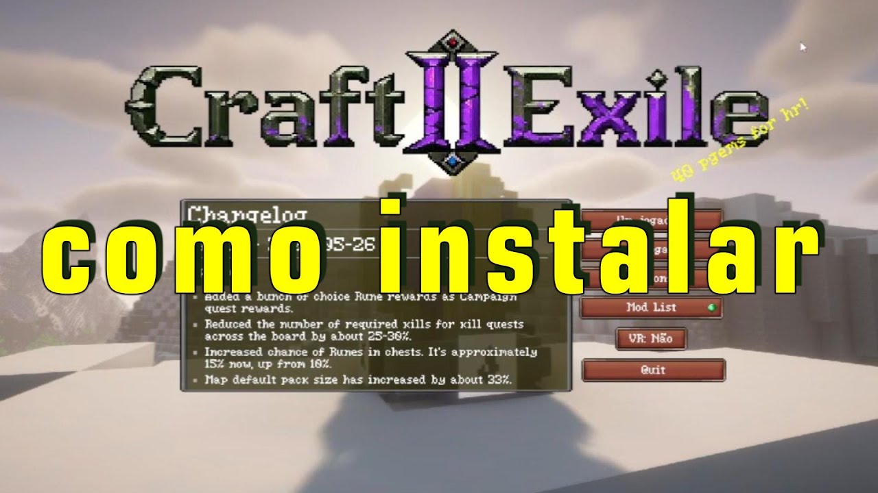 Minecraft Como instalar craft to exile 2 modpack da série do Dan - YouTube