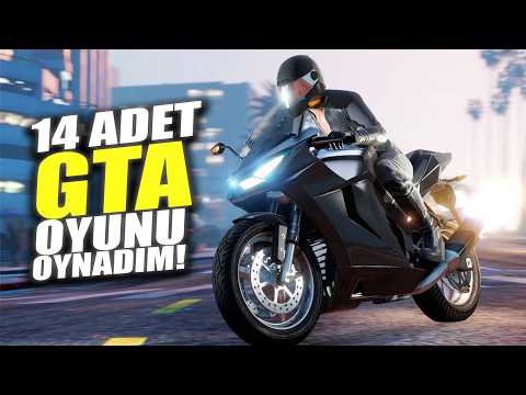 TÜM GTA OYUNLARINI TEK SEFERDE OYNADIM! 14 ADET GTA OYUNUYLA BİR GÜN GEÇİRMEK!