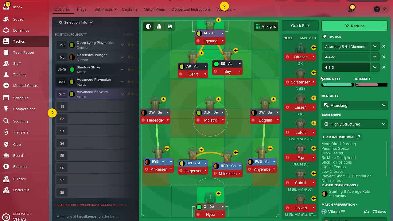 Best Fm 18 Tactic: Well Balanced Tactic - YouTube