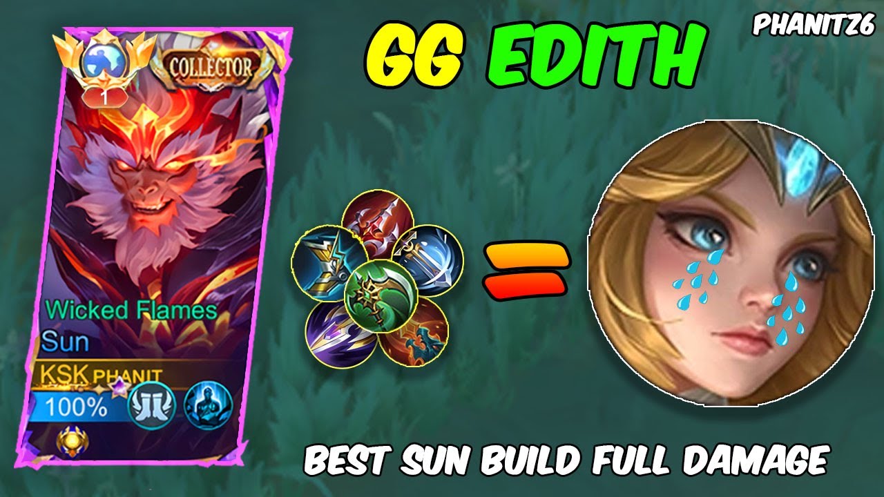 SUN Damage 😱 Full Damage Vs. Edith Damage - New Build Damage Top ONE ...