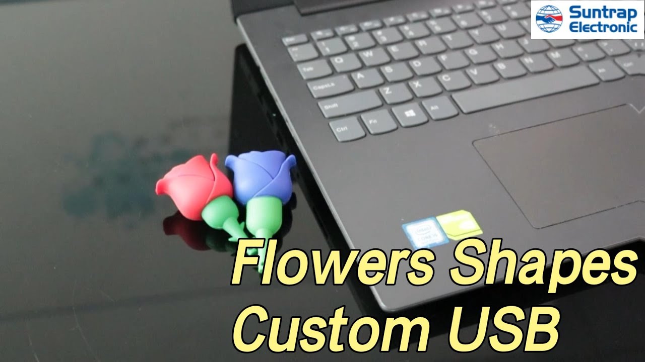 PVC Flowers Shapes Custom USB Flash Drives 2.0 3.0 16GB 8GB 10MB/S ...