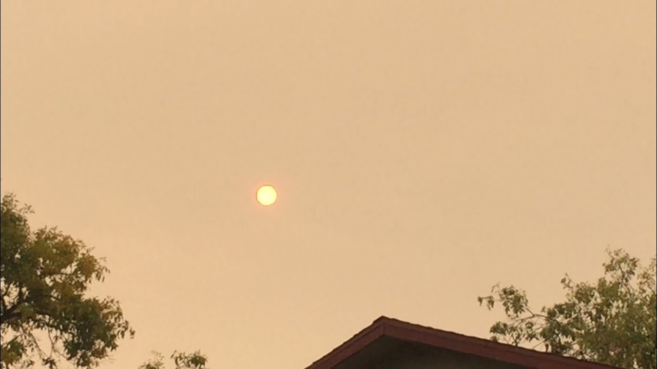 Very Thick Smoke Blocking Sun In Sacramento 2:56pm November 9, 2018 ...