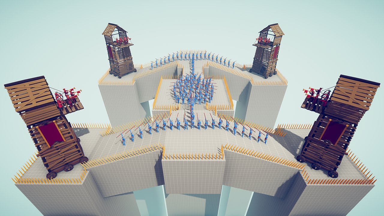 4X Secret Tower vs Every Unit Double Battle Map | Totally Accurate ...