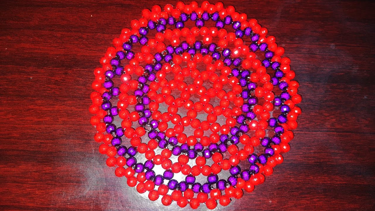 How to make beaded table mat#Beaded #tablemat,putir table mat,Beaded ...