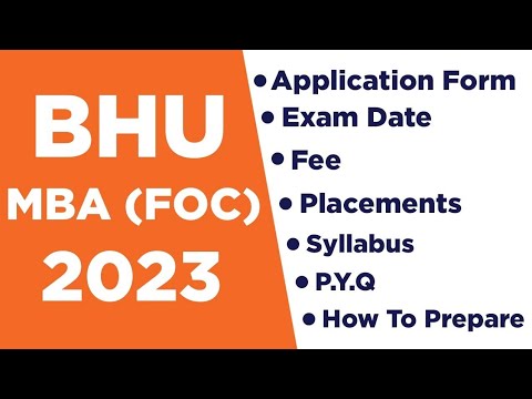 BHU- MBA (FOC) -2023 |CUET MBA APPLICATION FORM |EXAM DATE|PLACEMENTS ...