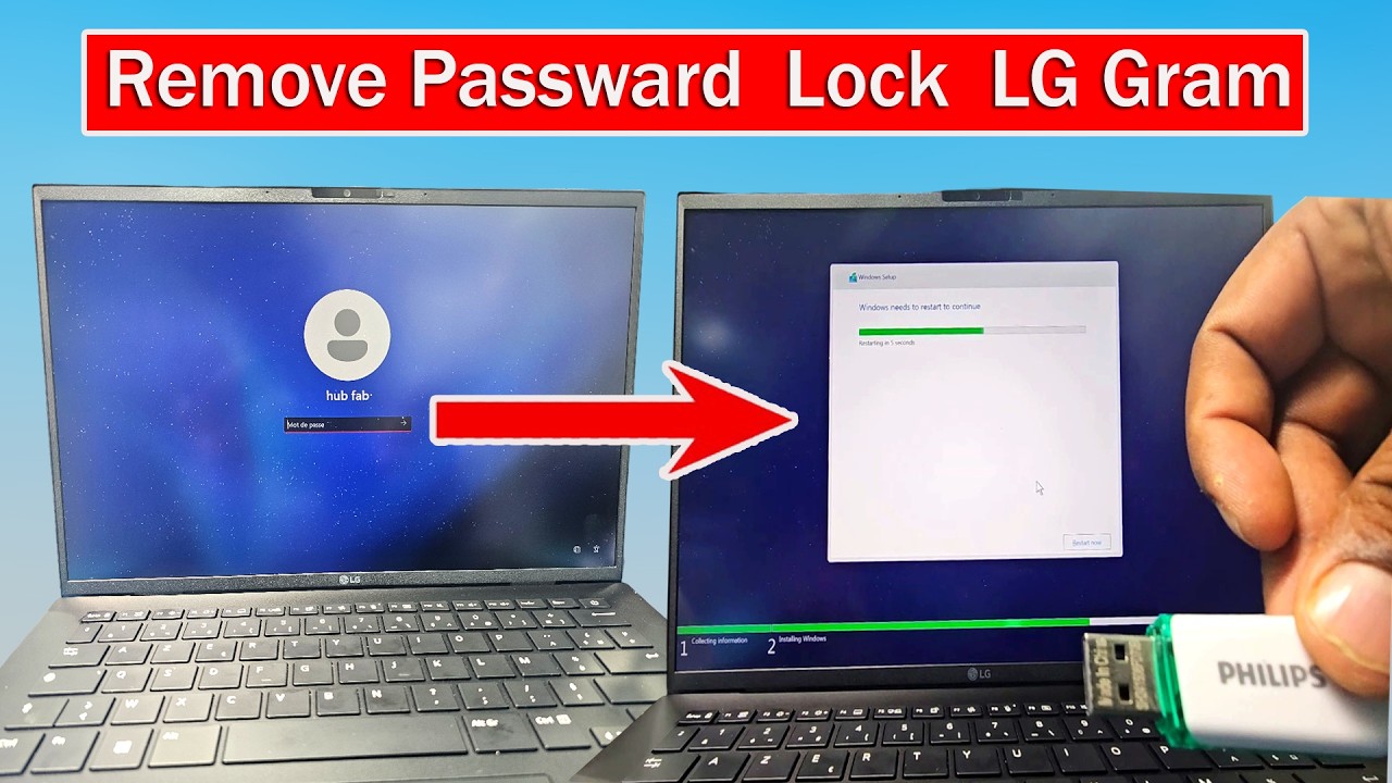 How to Remove Passward Lock LG Gram Laptop (Model 14Z90S) (Windows 10/ ...