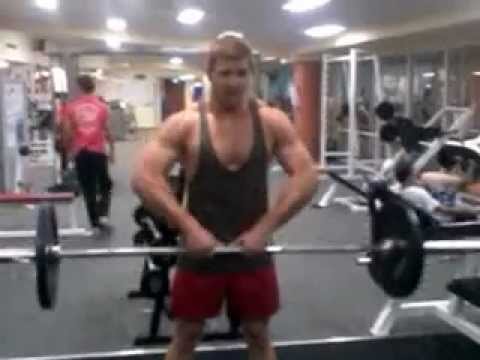 Barbell trap raises - YouTube