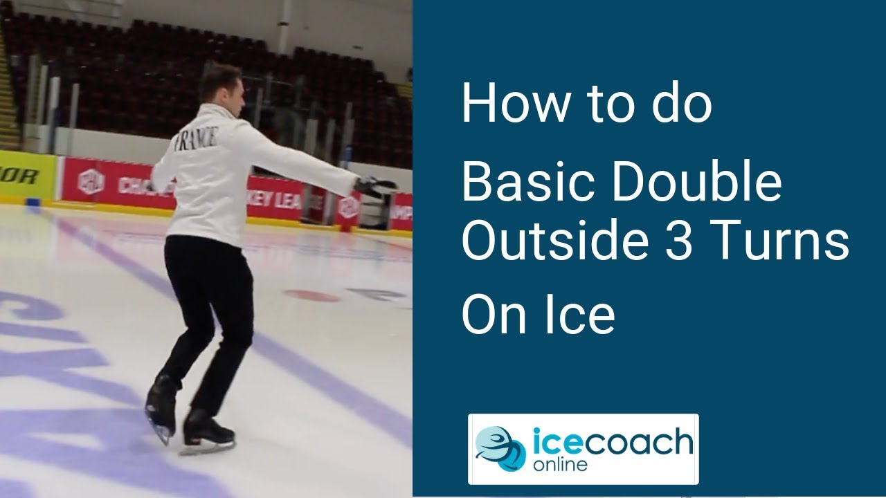 Ice Skating Tutorial - Basic Double Outside 3 Turn by Ice Coach Online ...