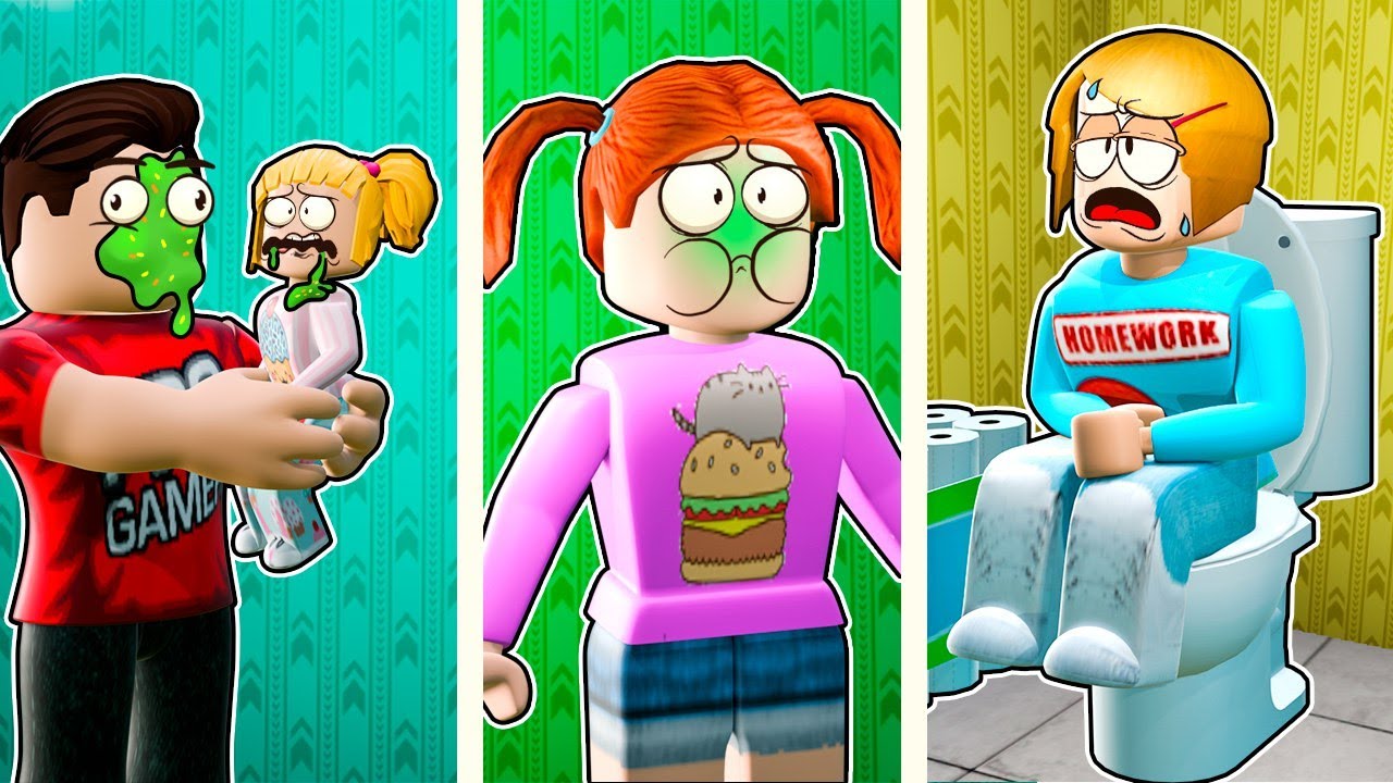 Roblox Family | The Stomach Bug! | Brookhaven - YouTube
