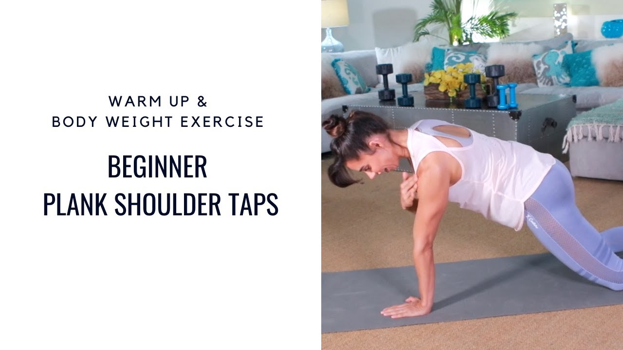 How to perform beginner plank shoulder taps - YouTube