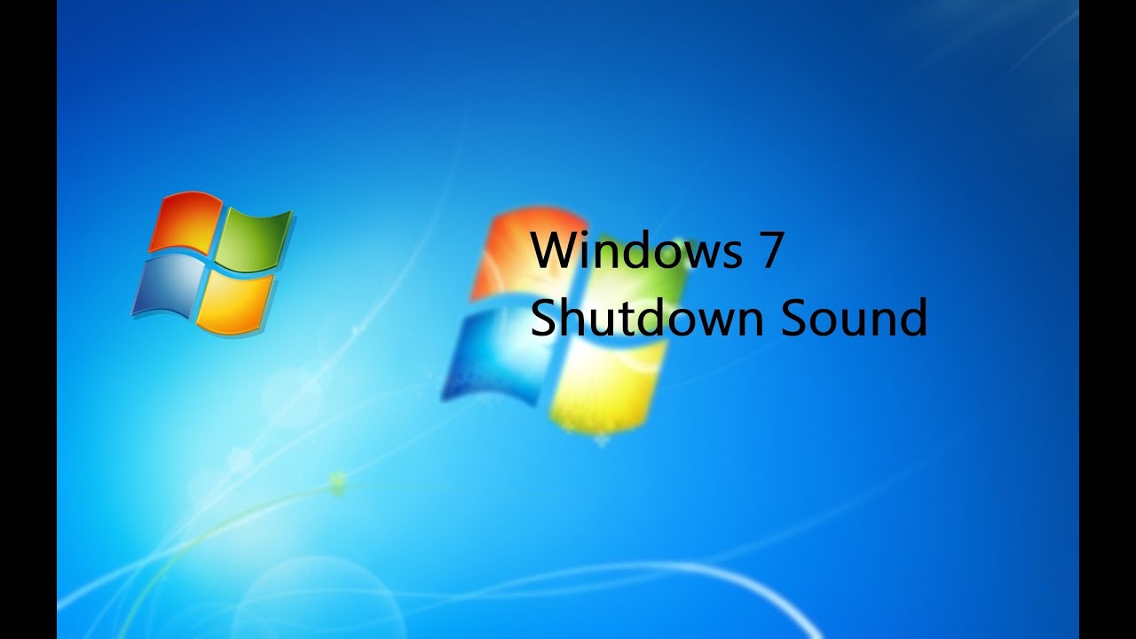 Microsoft Windows 7/Vista Shutdown Sound - YouTube