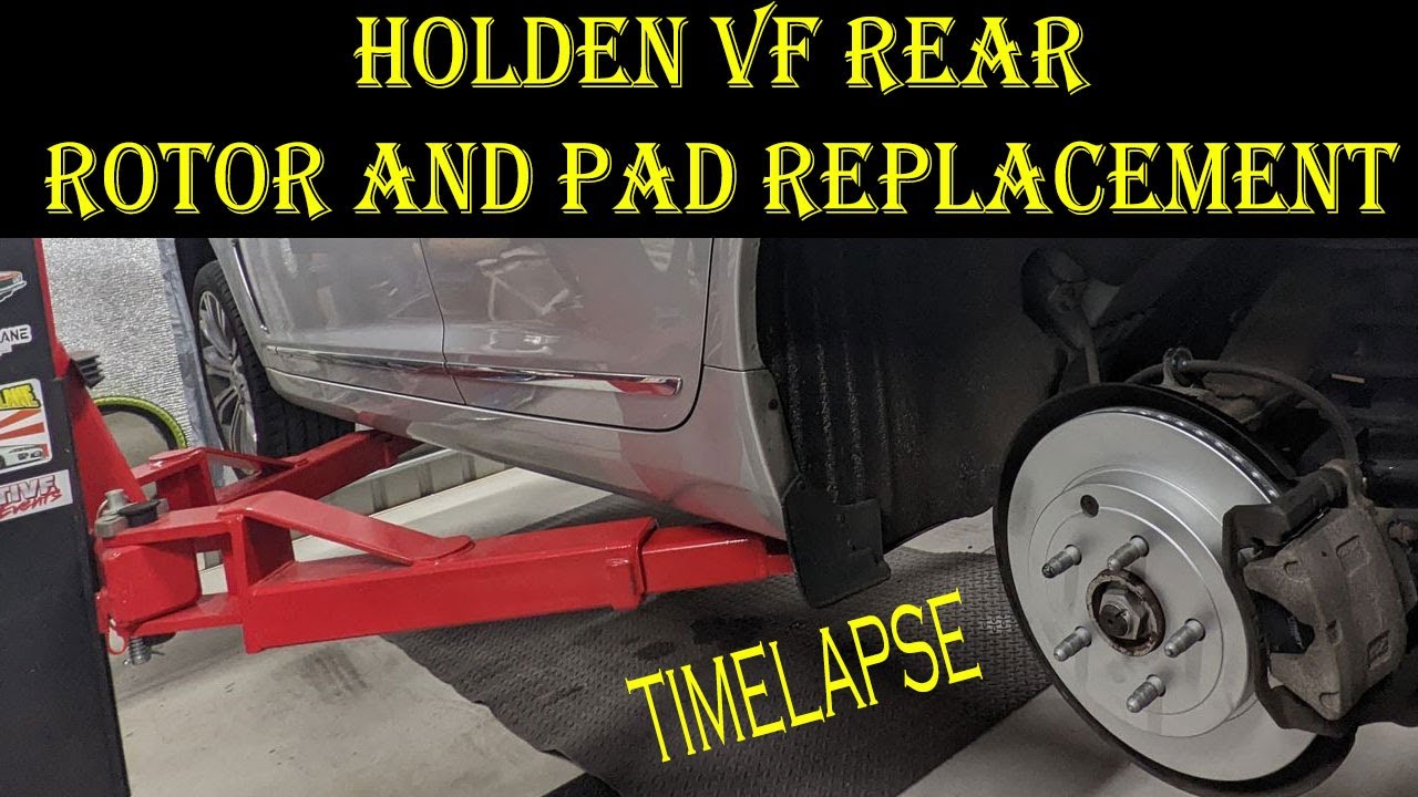 Holden VF Rear rotors and pad replacement - YouTube