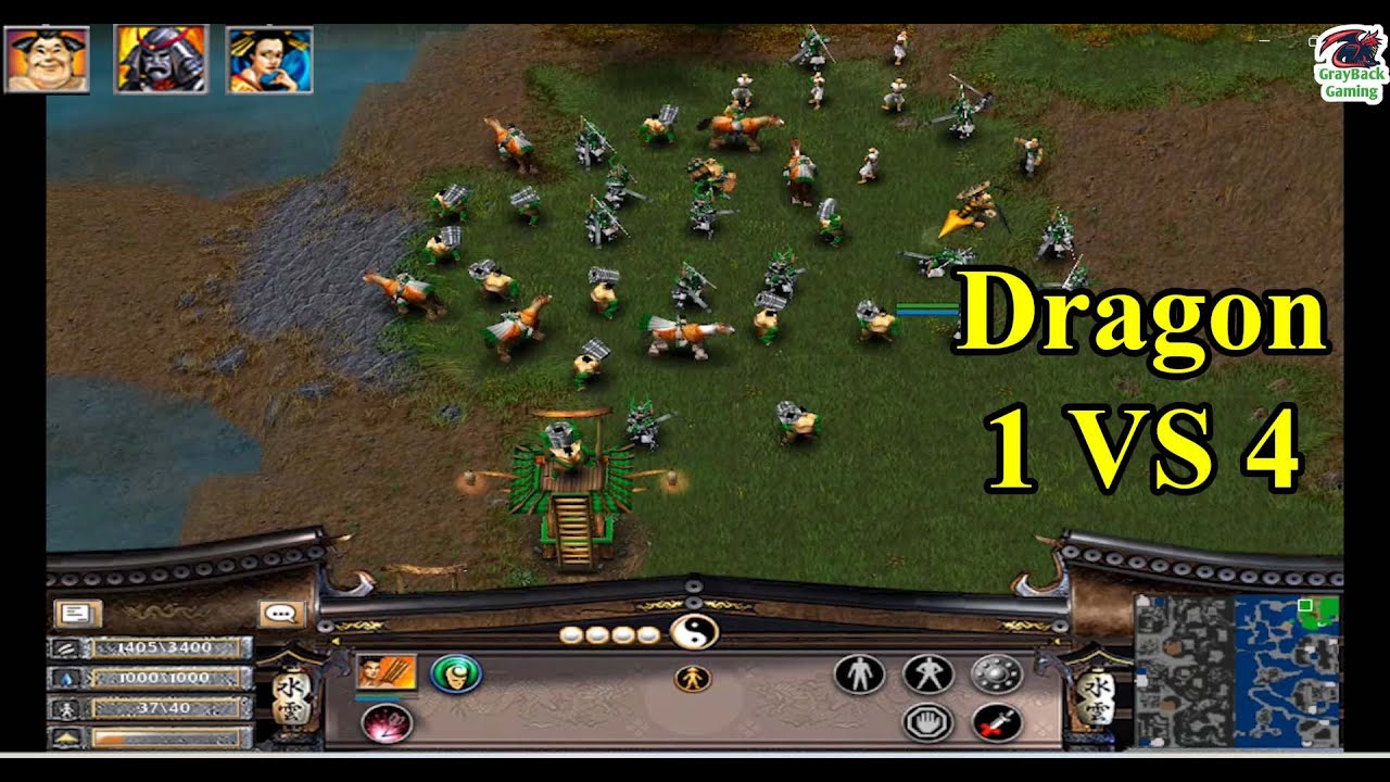 Battle Realms: Dragon 1 SV 4 Sumo And Samurai Combos ( Combo Sumo ...