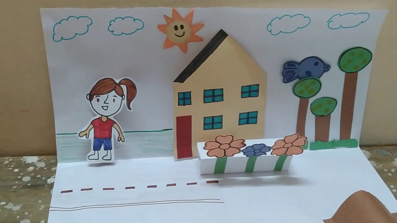 preposition craft activity for 4+ year kids - YouTube