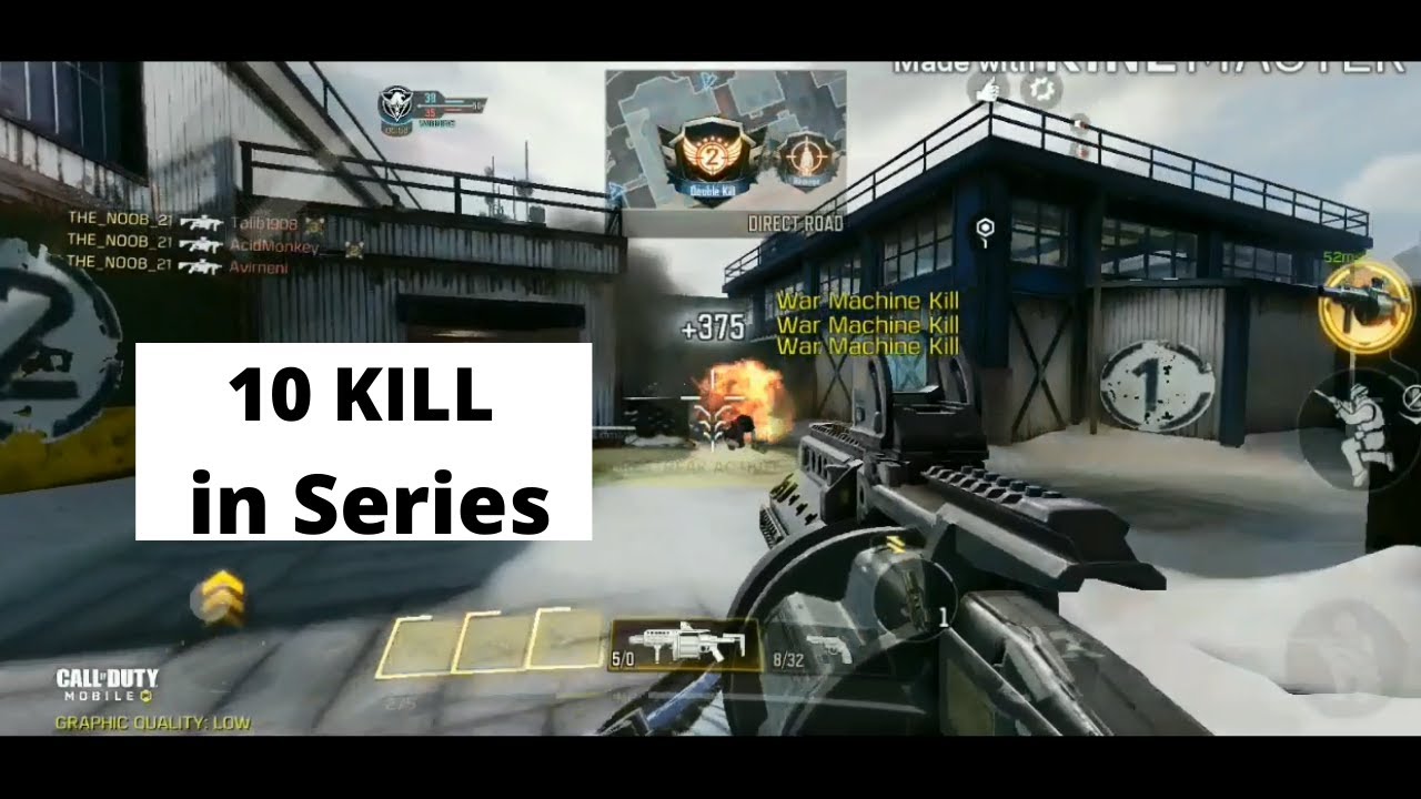 10 KILL in Series || Call Of Duty Mobile Gameplay || Summit Map || Teamdeath match #thenoob21 # ...