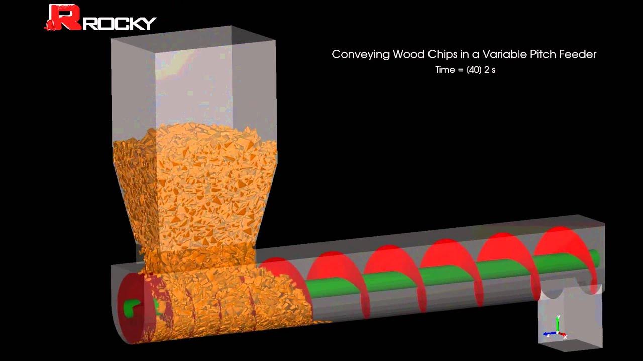 ROCKY DEM - Variable Pitch Screw Feeder - YouTube