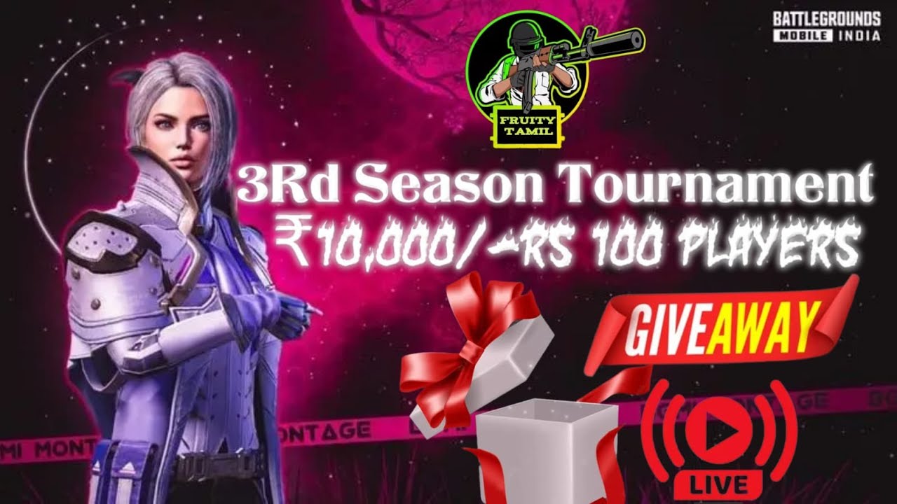 Fruity Tamil Tournament ₹10,000/- Rs Cash Price 100 ( Players) 10/1 ...