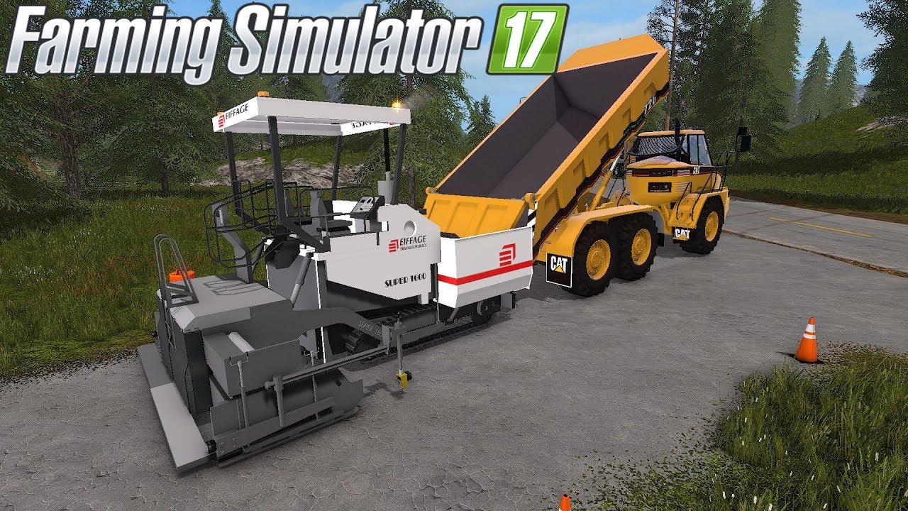 🏗️ Budowa drogi w Farming Simulator 17 🚧 Kładziemy asfalt !!! - YouTube